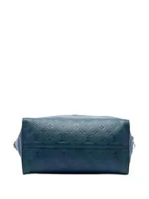 LOUIS VUITTON Monogram Empreinte Lumineuse Pm Satchel - Blue