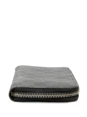 LOUIS VUITTON 2014 Damier Graphite Vertical Zippy Wallet Long Wallets