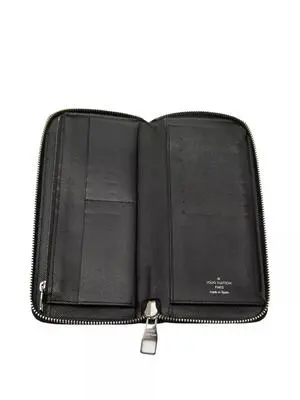 LOUIS VUITTON 2014 Damier Graphite Vertical Zippy Wallet Long Wallets
