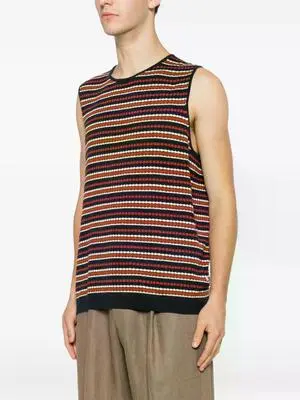 Nn07 Striped Knitted Vest