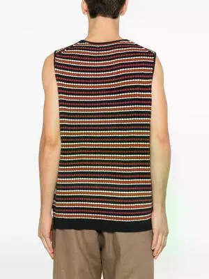 Nn07 Striped Knitted Vest