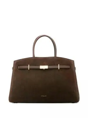 DEMELLIER Midi Hudson Tote Bag - Brown