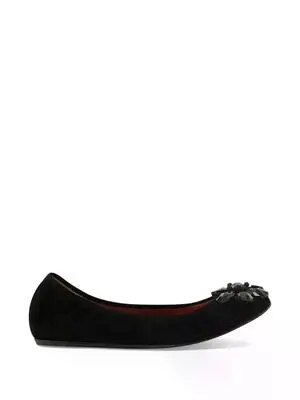 LANVIN Embroidered Ballet Flats