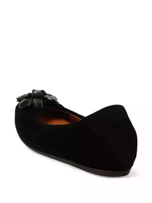 LANVIN Embroidered Ballet Flats