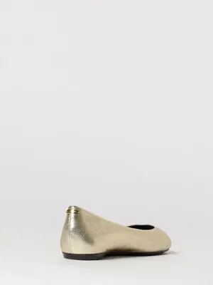 LANVIN Laminated Leather Ballerina Flats