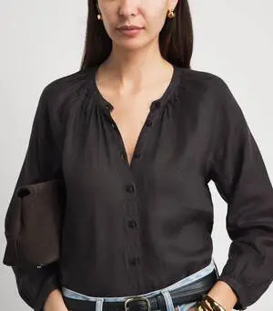 Citizens Of Humanity Linen Blouse - Brown