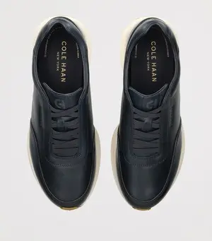 Cole Haan Grandprø Luxe Mile Leather Sneakers - Navy