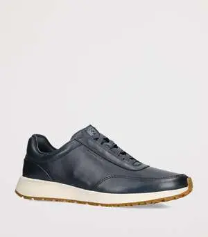Cole Haan Grandprø Luxe Mile Leather Sneakers - Navy
