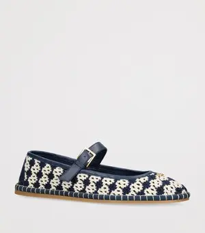 Valentino Garavani Crochet La Cruisette Ballet Flats