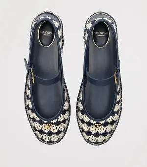 Valentino Garavani Crochet La Cruisette Ballet Flats