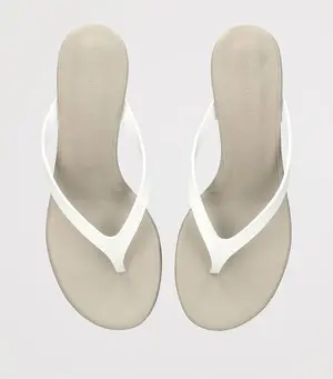 Christopher Esber Leather Scala Wedge Sandals - White