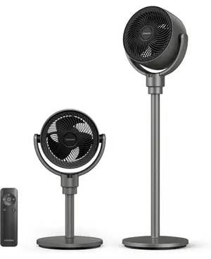 COWSAR Quiet Pedestal Fan - Gray