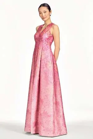 Sachin & Babi Brooklynne Gown - Light Sunset Hydrangea