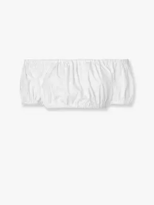 Dolce & Gabbana Cropped Cotton Poplin Top