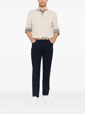 Brunello Cucinelli Cotton Trousers - Black