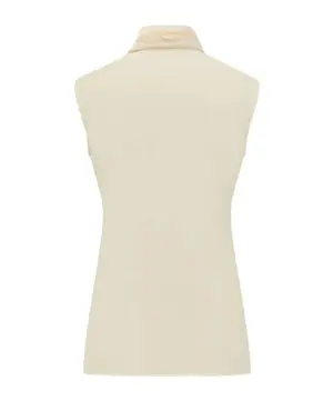 Alberta Ferretti Sleeveless Knotted Neck-tie Shirt