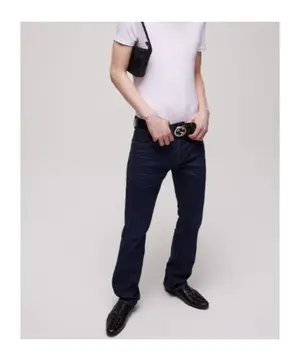 Gucci Logo Patch Jeans