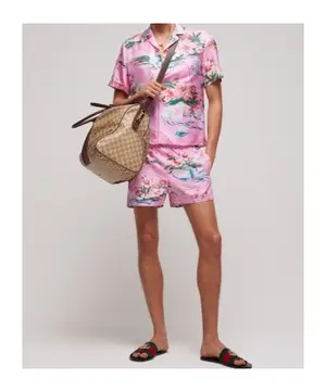 Gucci Printed Short-sleeve Bowling Shirt - Multicolor