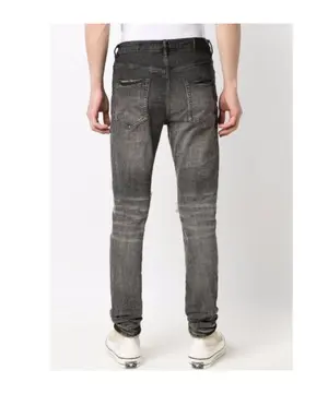 PURPLE BRAND Distressed Belt Loop Jeans - Grey