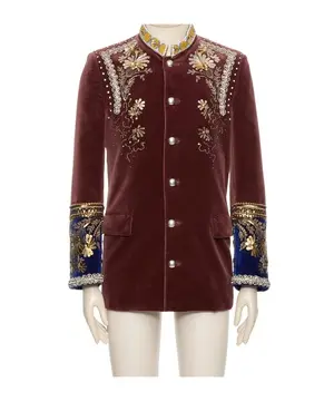 Valentino Garavani Long Sleeve Casual Jacket - Brown