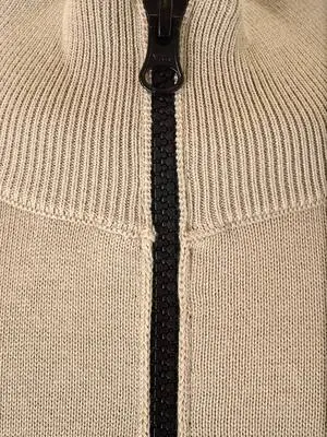 Stone Island Logo-patch Full Zip Knit Sweatshirt