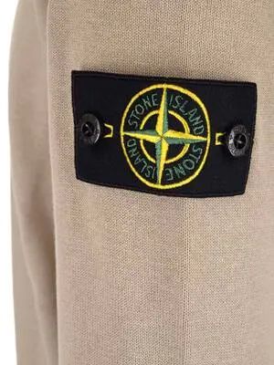 Stone Island Logo-patch Full Zip Knit Sweatshirt