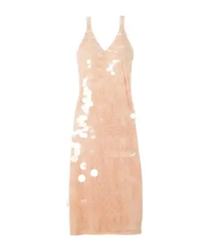 Simkhai Madysen Sequined Tulle Midi Dress - Nude