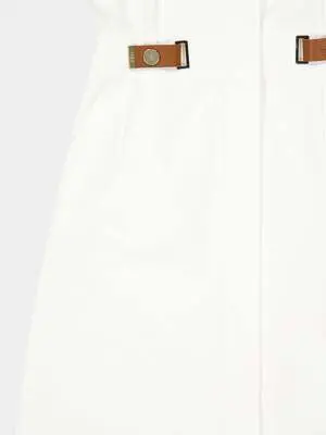 Fendi Sleeveless Midi Dress With Cinched Waist