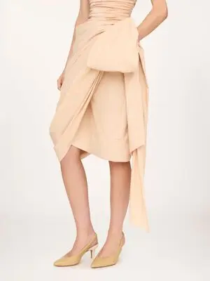 Chloé Knee-length Wrap Skirt With Bow Detail