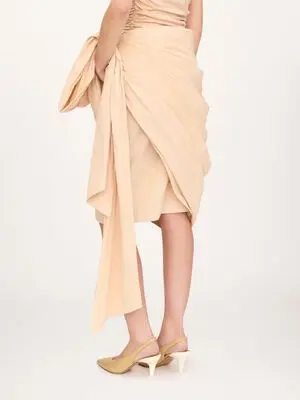 Chloé Knee-length Wrap Skirt With Bow Detail