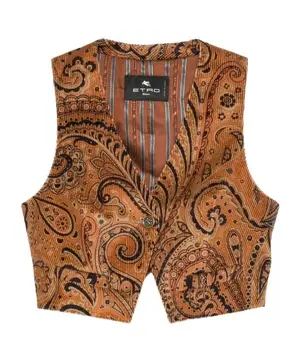 Etro Button Detailed Vests For Women