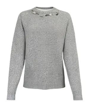 Fabiana Filippi Embellished Crewneck Jumper