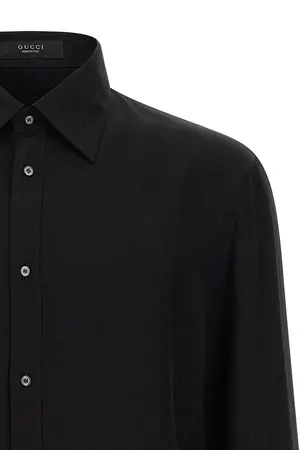 Gucci Collared Long-sleeve Shirt