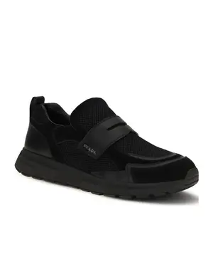 Prada Mesh Loafers - Black