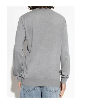 Balmain Logo Crew Neck Knitted Sweater