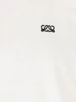 Loewe Logo Detailed Short Sleeved T-shirt - White