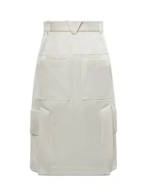 Bottega Veneta Belted A-line Midi Skirt