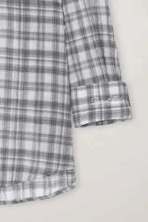DUNST Check-pattern Long-sleeve Shirt