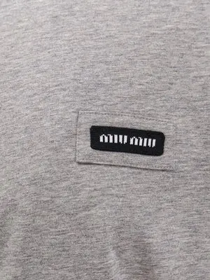 Miu Miu Logo Zip-up Hoodie