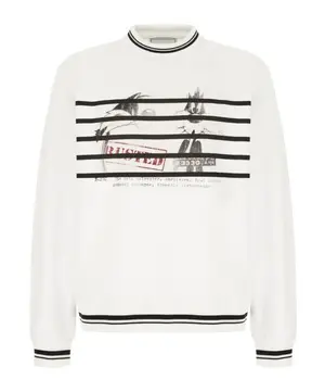 Iceberg Two-tone Striped Sweater - White