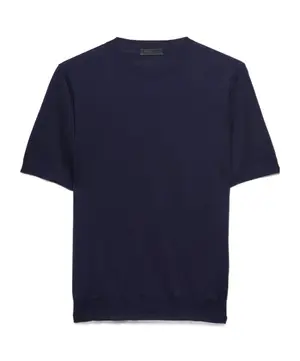 Prada Short-sleeved Knitwear - Navy Blue