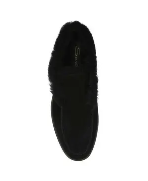Santoni Fortune Shearling Flats