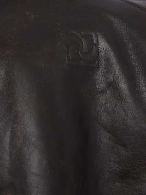 Magda Butrym Leather Belted Jacket - Black