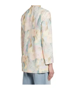 Marella Long Sleeve Floral Print Casual Jacket