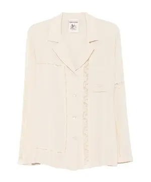 SEMICOUTURE Aida Lace-trimmed Shirt