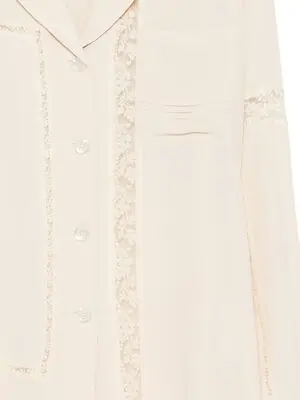 SEMICOUTURE Aida Lace-trimmed Shirt