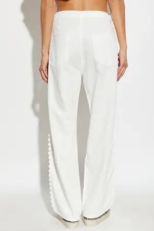Rag & Bone Scallop Trim Wide-leg Jeans - No