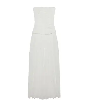 Simkhai Danielle Crinkle Jersey Bustier Gown