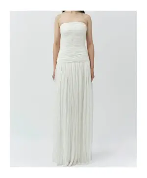 Simkhai Danielle Crinkle Jersey Bustier Gown