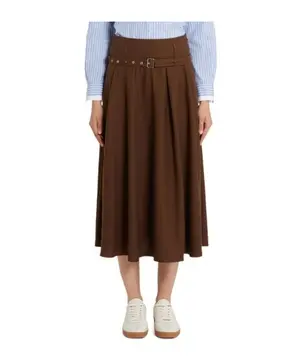 Marella Belted Midi Skirt